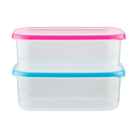 1.2L Rectangular Containers - Set of 2 | Kmart