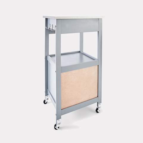 Home & Garden - Grey Stainless Steel Top Kitchen Trolley $35 @ Kmart ...